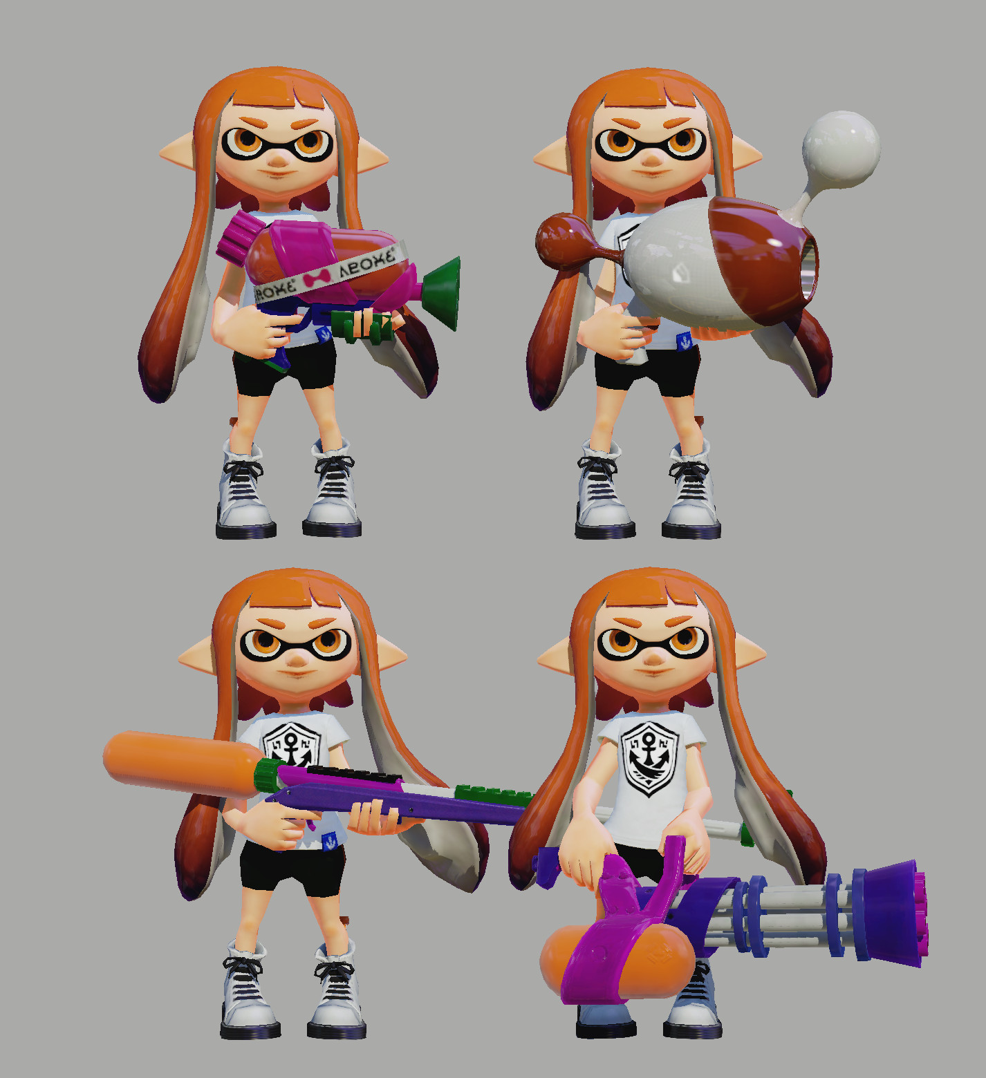 Splatoon 2 Weapon Model Backports Mod for Splatoon | Splatoon Mods