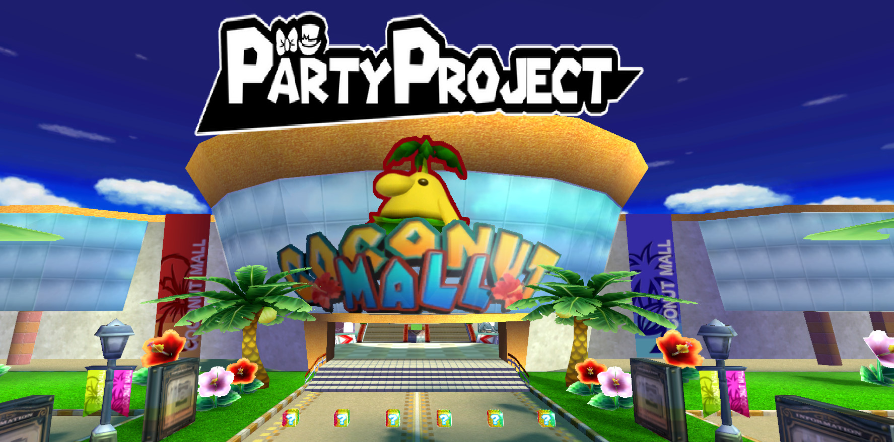 Coconut Mall From Mario Kart Wii Mod for Party Project | PProject Mods