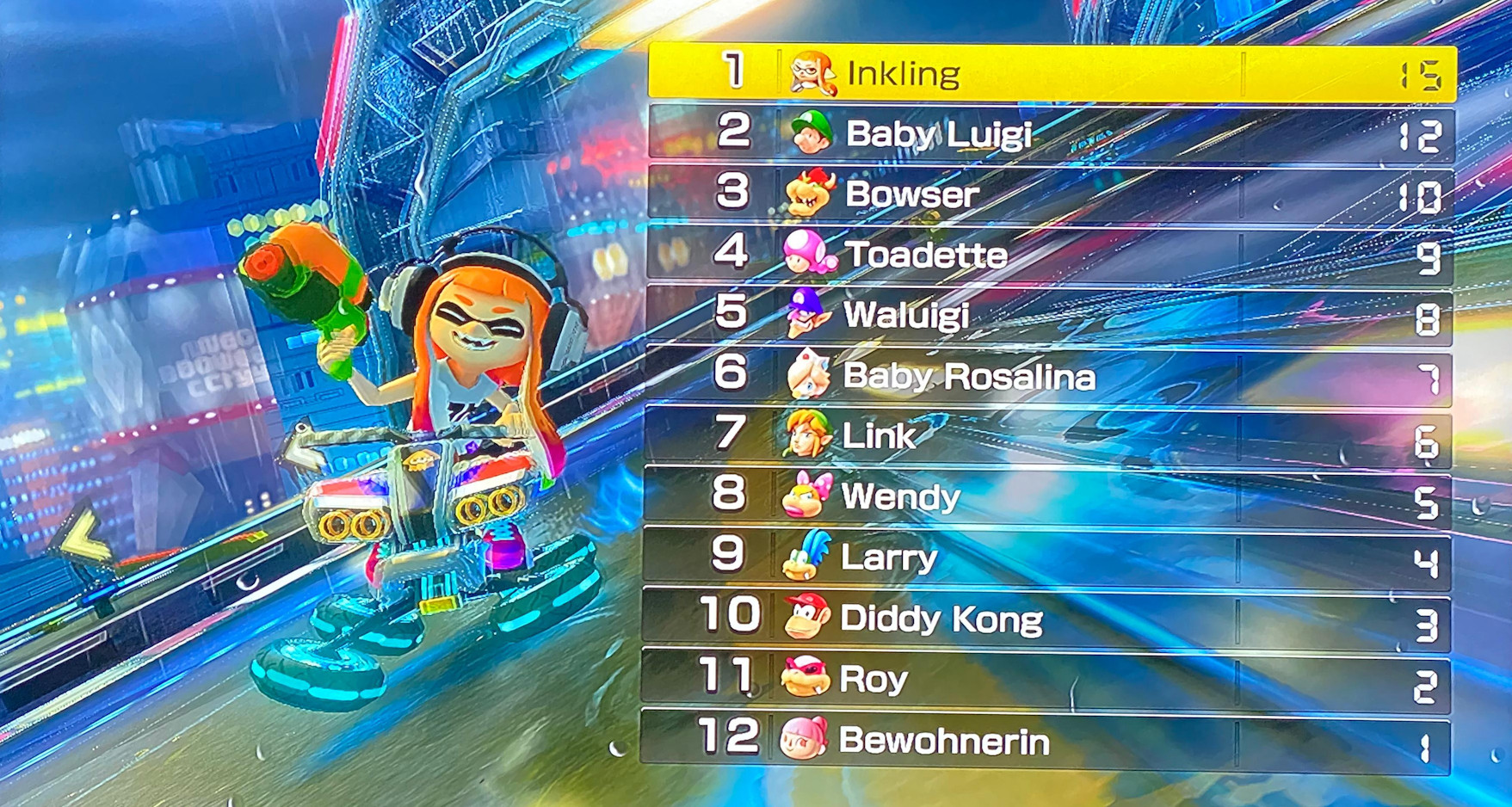 Inkling over Metal Mario Mod for Mario Kart 8 | MK8 Mods