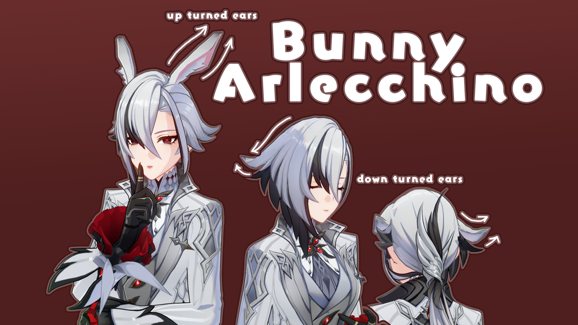 Bunny Arlecchino Mod for Genshin Impact | GI Mods