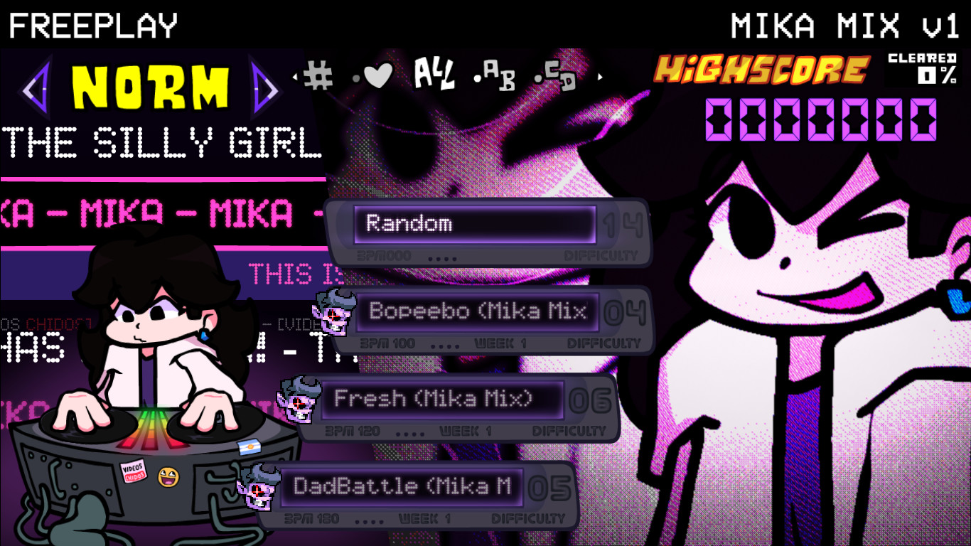 FNF MIKA MIX V1 Mod for Friday Night Funkin' | FNF Mods