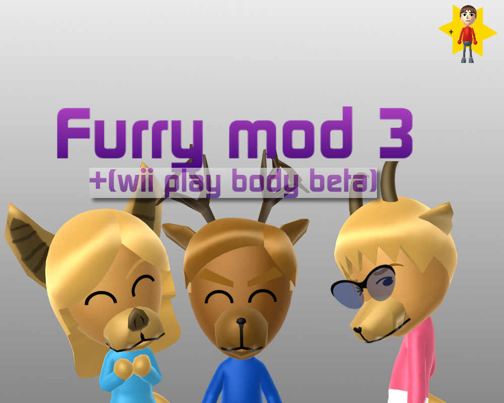furry mod 3 + (wii play body beta) Mod for Mii Maker | MiiMaker Mods