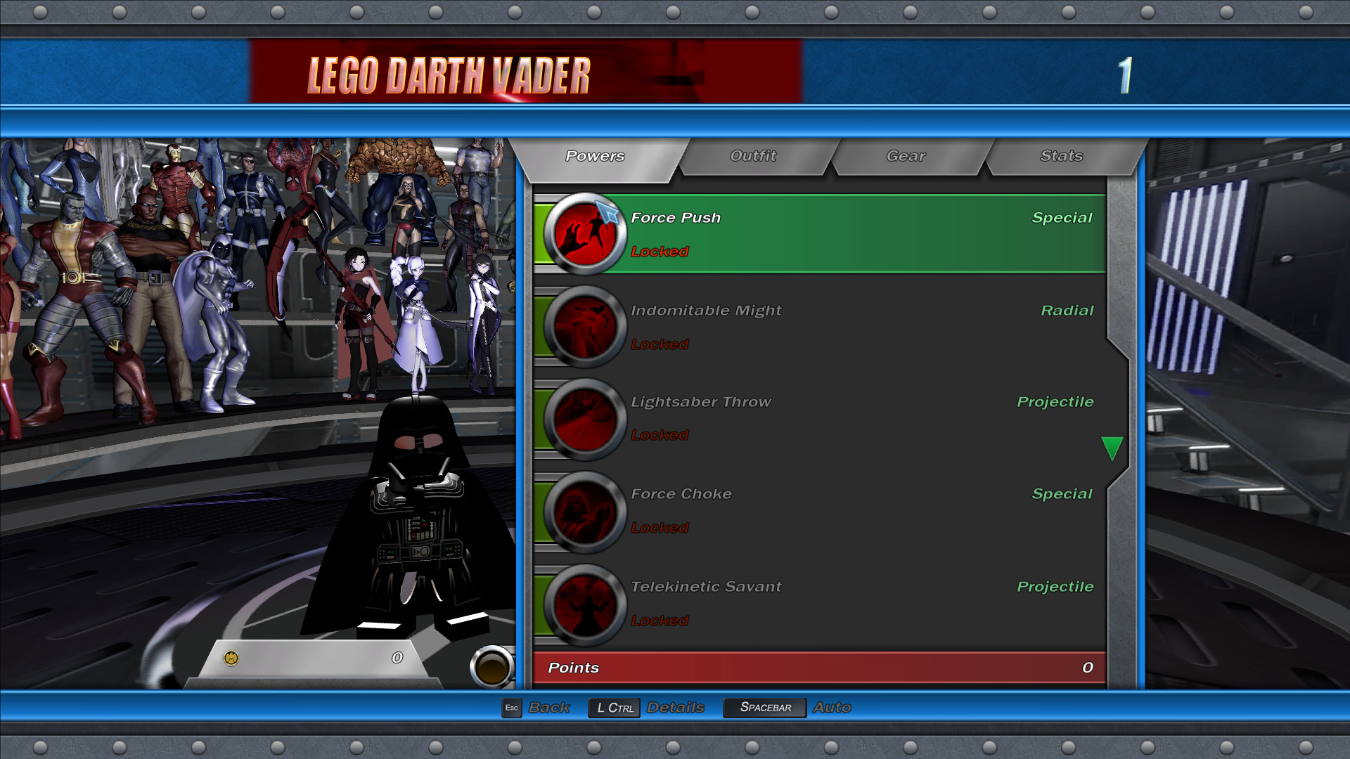 Lego Darth Vader - Cosmetic Booster Mod for Marvel: Ultimate Alliance | MUA Mods