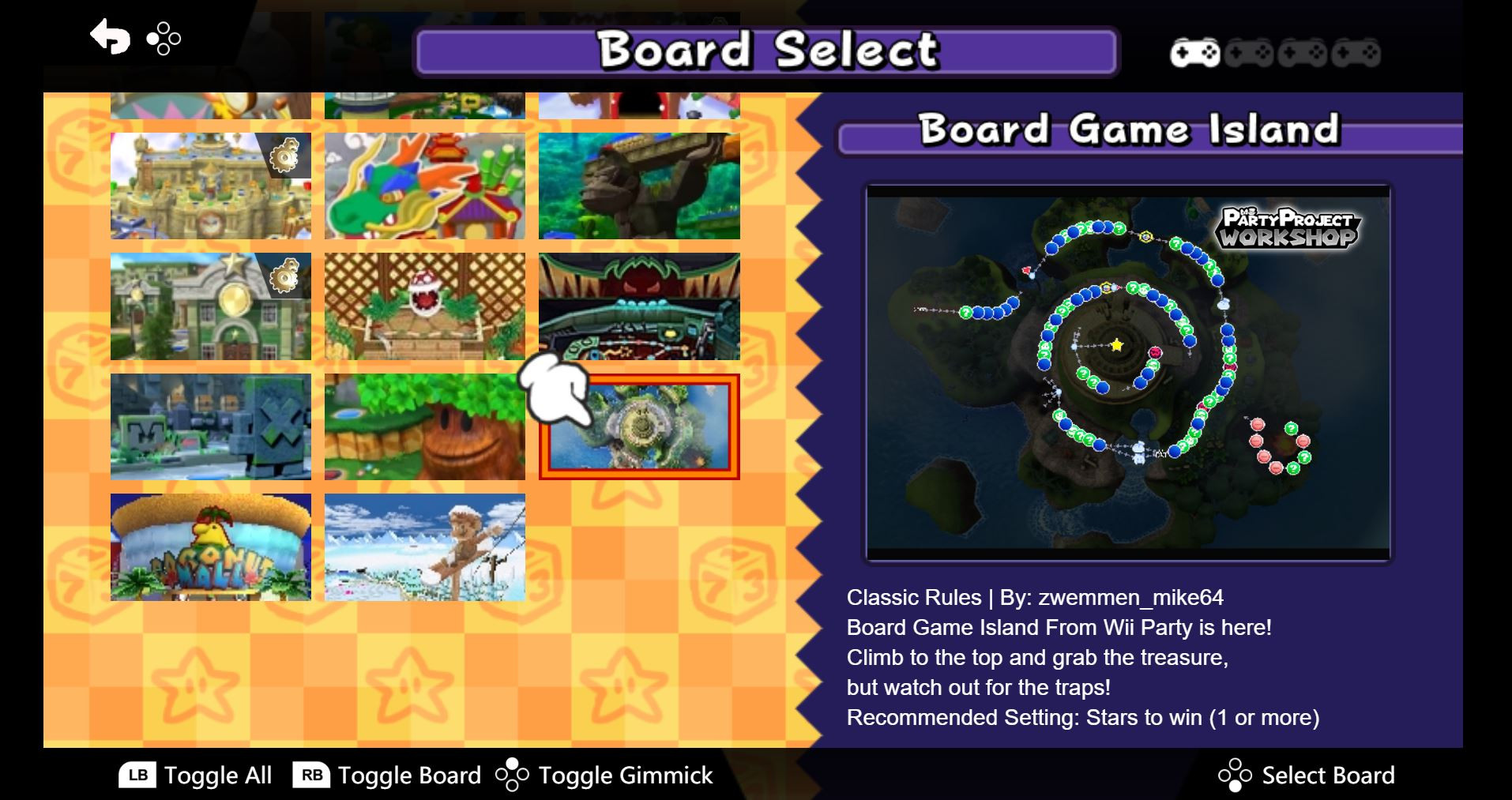 Board Game Island From Wii Party! Mod for Party Project | PProject Mods