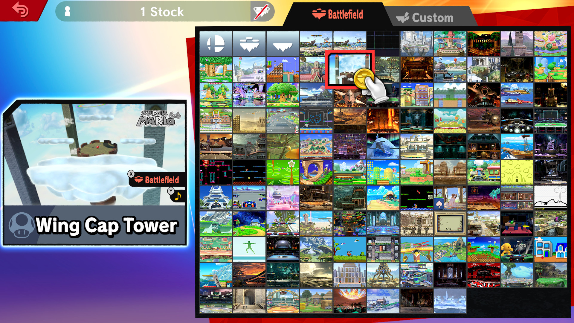 Wing Cap Tower Mod for Super Smash Bros. Ultimate | SSBU Mods