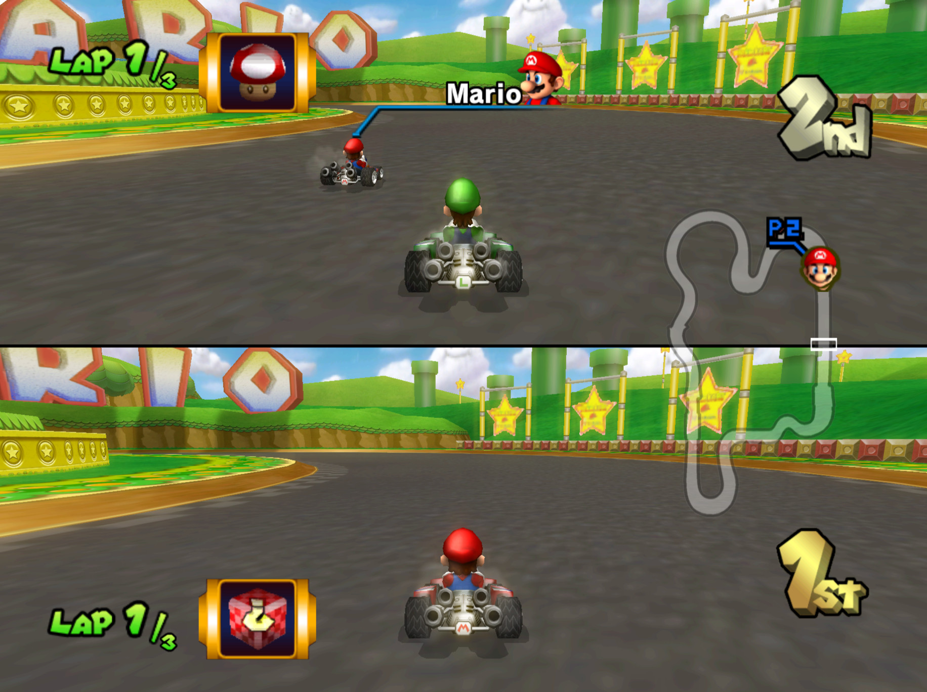Mario Kart Double Dash!! HUD Mod for Mario Kart Wii | MKWii Mods