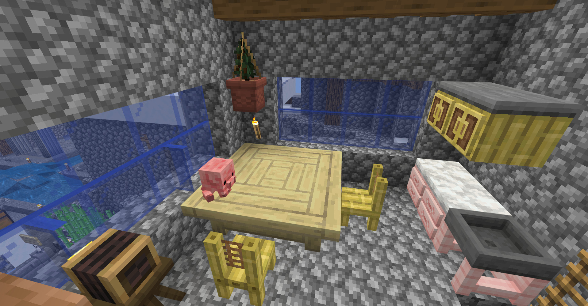 Krissies Mountain castle! Mod for Minecraft: Bedrock Edition | MC:BE Mods
