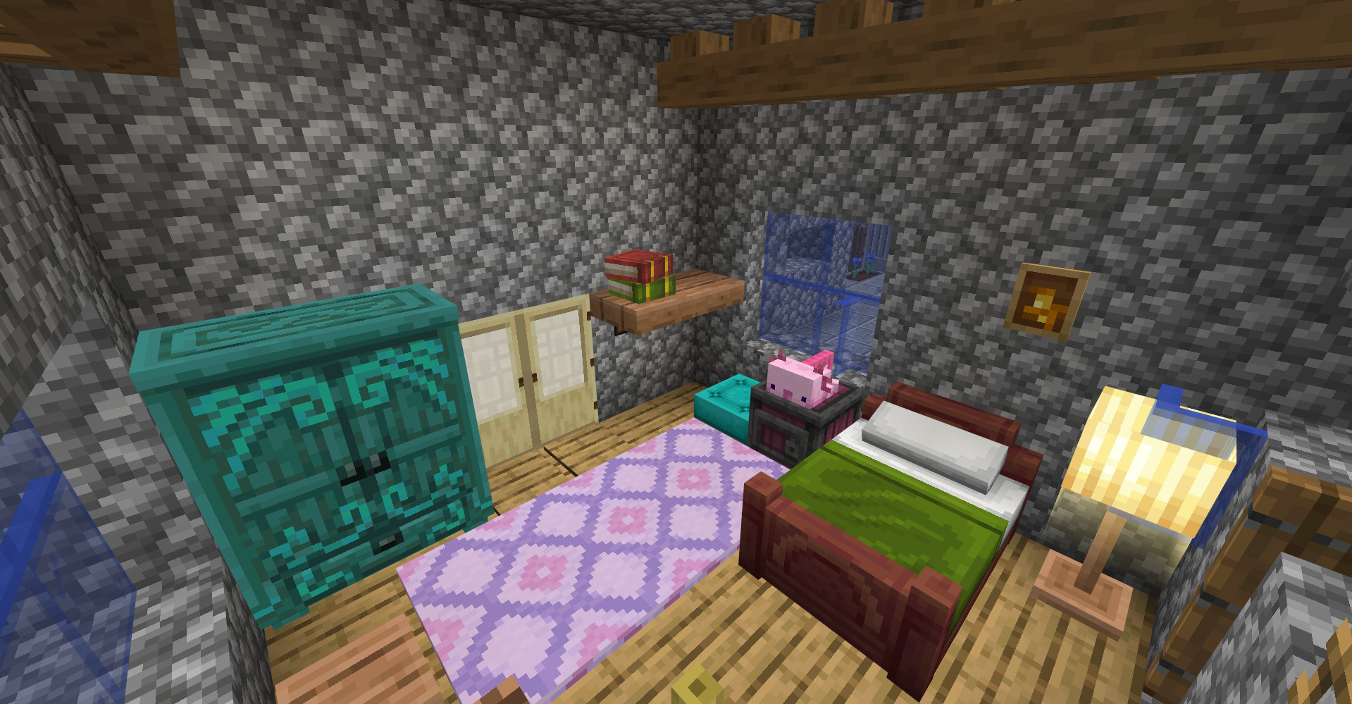 Krissies Mountain castle! Mod for Minecraft: Bedrock Edition | MC:BE Mods