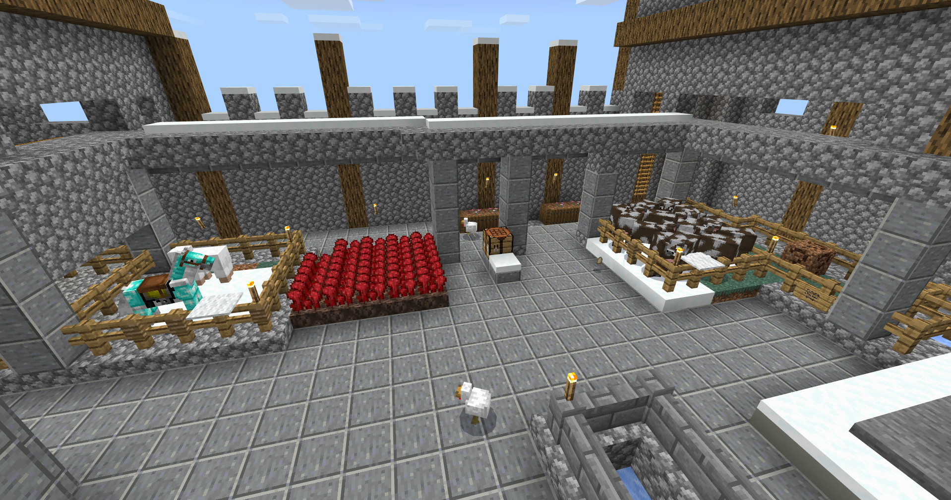 Krissies Mountain castle! Mod for Minecraft: Bedrock Edition | MC:BE Mods