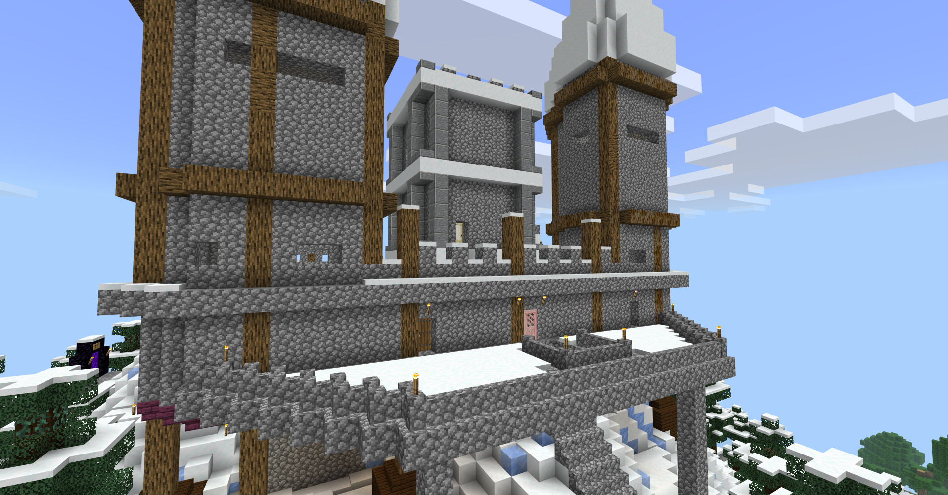 Krissies Mountain castle! Mod for Minecraft: Bedrock Edition | MC:BE Mods