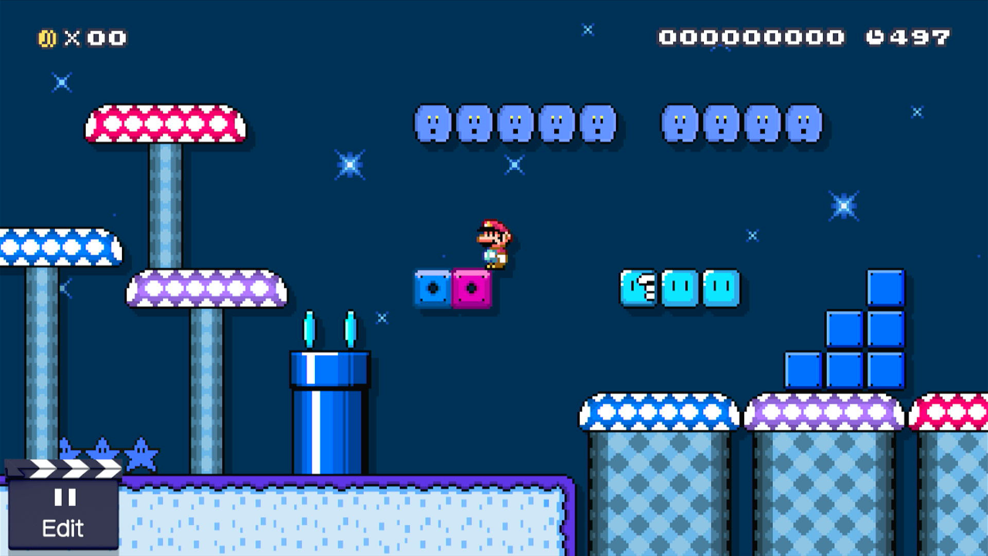 Super Mario World Space Theme Mod for Super Mario Maker | SMM Mods