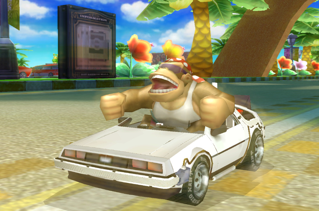 DeLorean Time Machine as the Flame Flyer Mod for Mario Kart Wii | MKWii ...