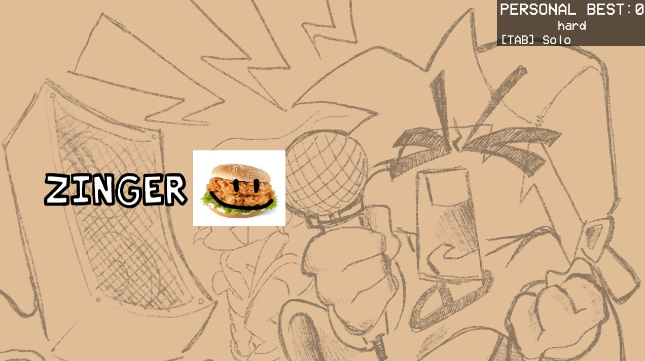 VS ZINGER!!!11111 Mod for Friday Night Funkin' | FNF Mods