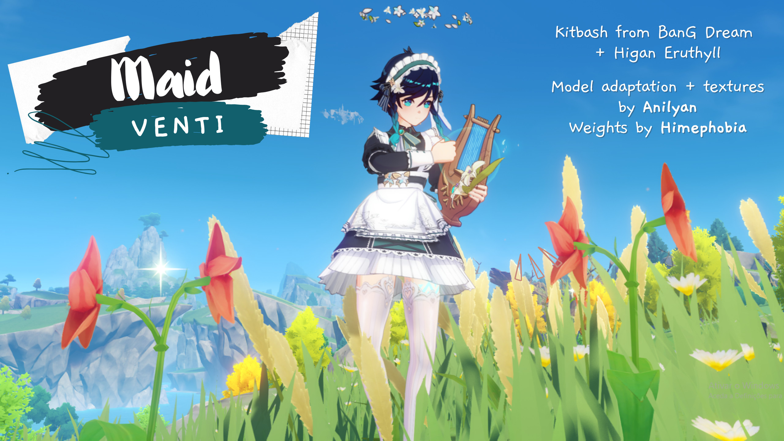 Maid Venti Mod for Genshin Impact | GI Mods