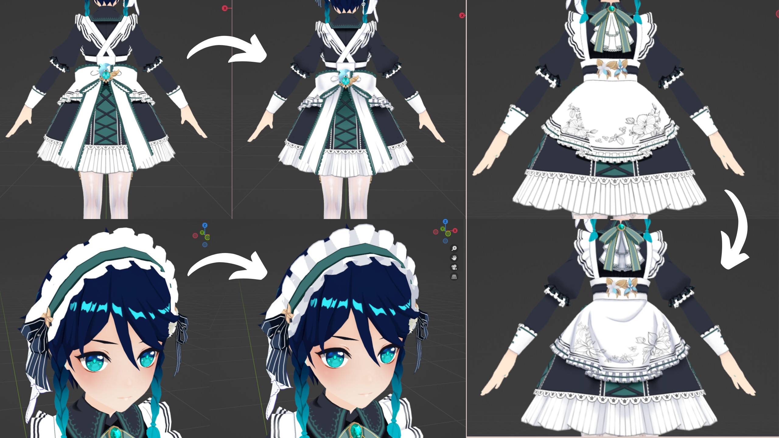 Maid Venti Mod for Genshin Impact | GI Mods