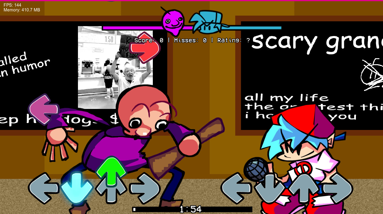 scary grandma mod Mod for Friday Night Funkin' | FNF Mods