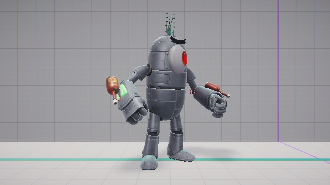 Ashen Plankton Mod for Nickelodeon All-Star Brawl 2 | NASB2 Mods