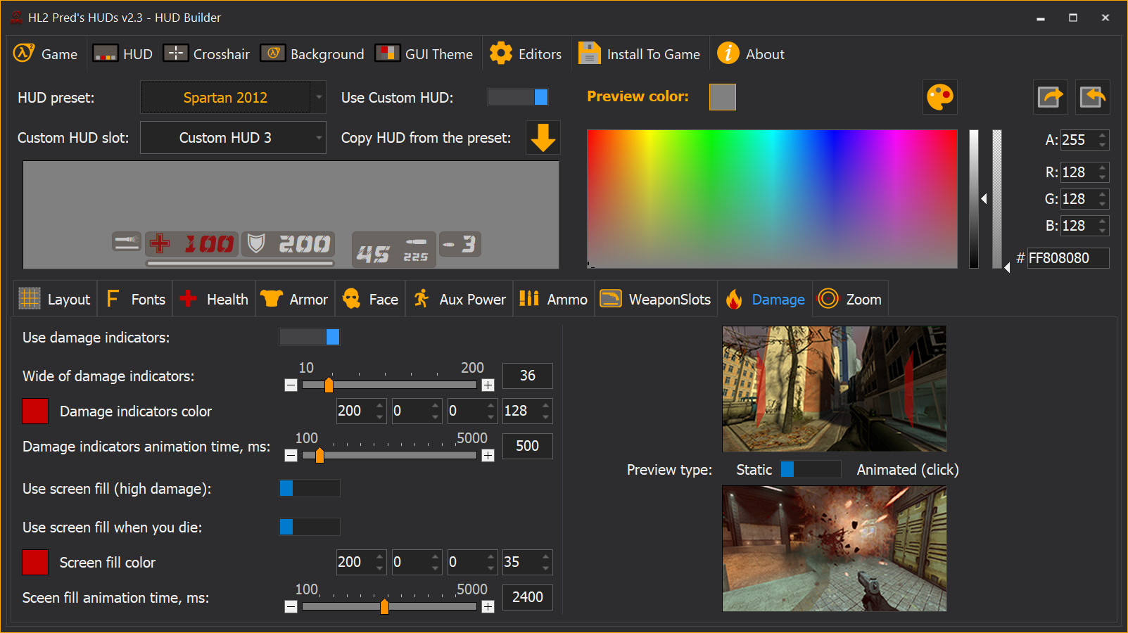HL2 Pred's HUDs Mod for Half-Life 2 | HL2 Mods