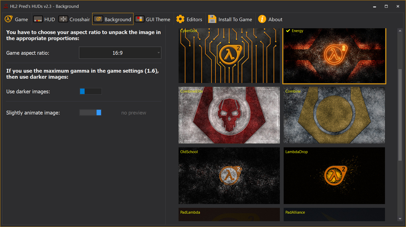 HL2 Pred's HUDs Mod for Half-Life 2 | HL2 Mods