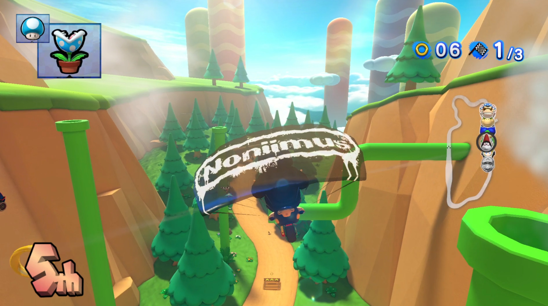 Noniimus Logo Glider MK8D Mod for Mario Kart 8 Deluxe | MK8D Mods