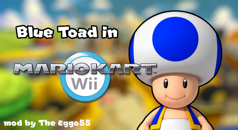 Blue Toad Mario Kart