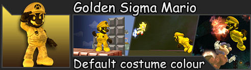 Golden Sigma Mario Mod for Super Smash Bros. Brawl | Brawl Mods