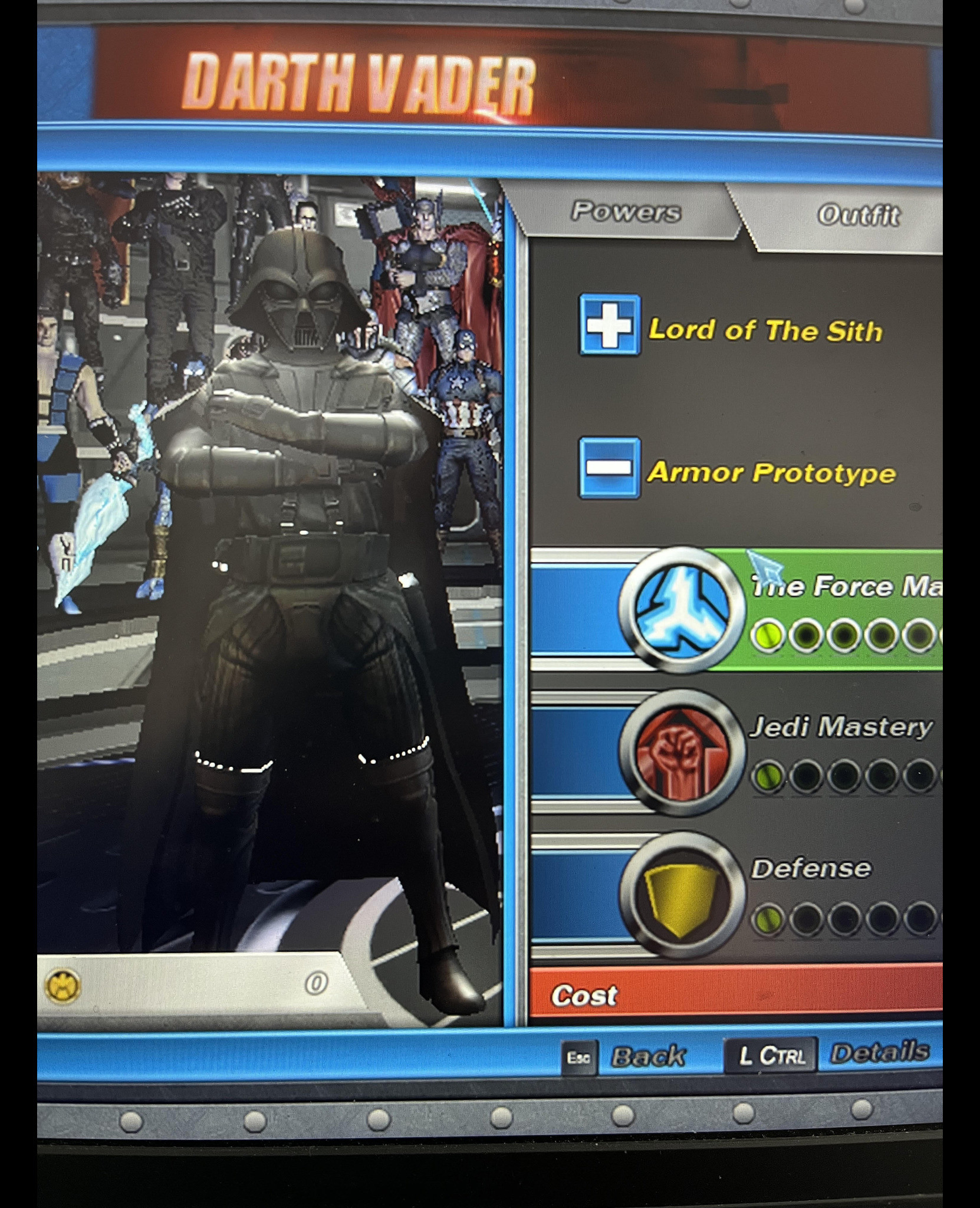 Darth Vader (Star Wars) Mod for Marvel: Ultimate Alliance | MUA Mods