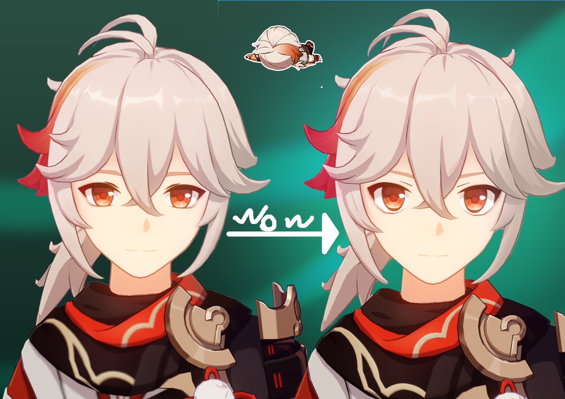 Kazuha Traveler Face Swap Mod for Genshin Impact | GI Mods