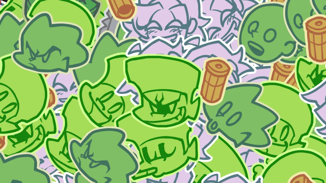 Green Darnell over Darnell Mod for Friday Night Funkin' | FNF Mods