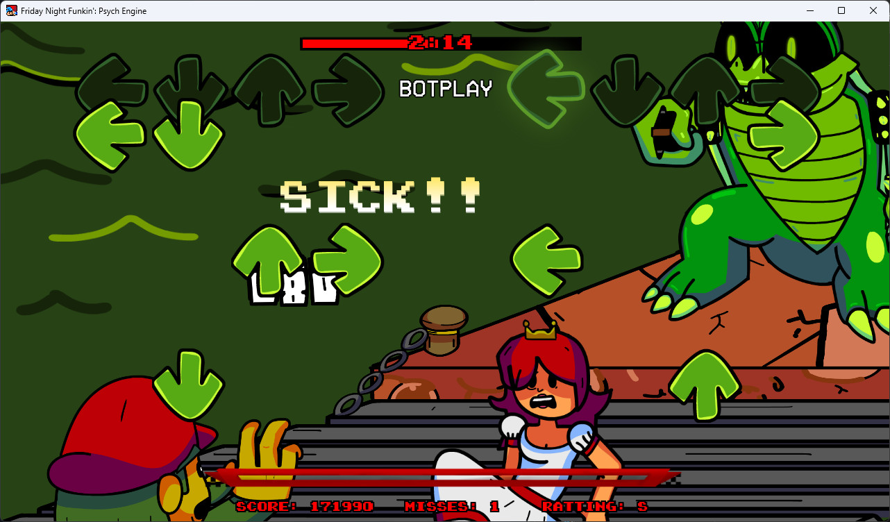 Verdant(Vs Ink Bowser)FNF Psych engine Mod for Friday Night Funkin' | FNF Mods