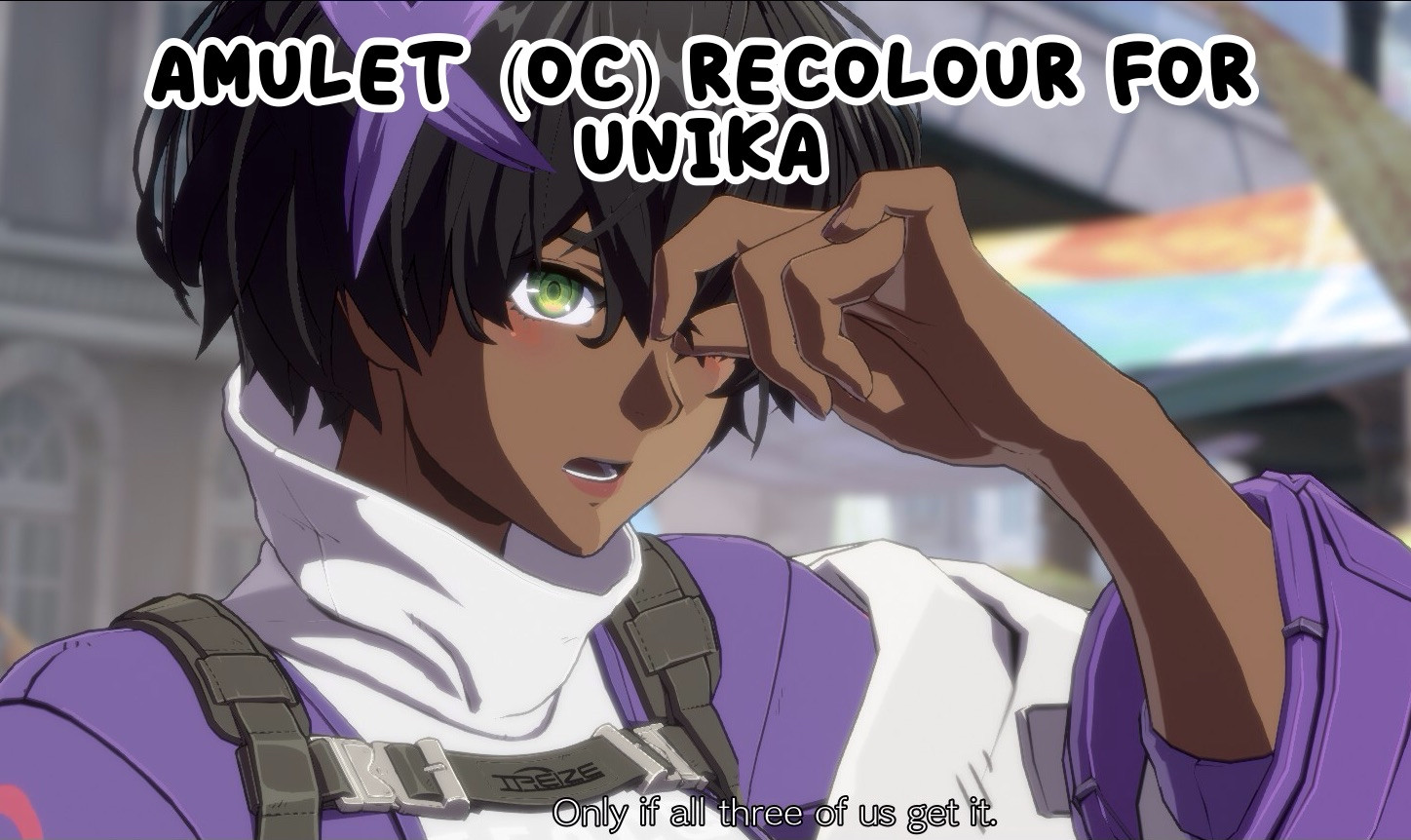 Amulet (OC) recolour for Unika Mod for GUILTY GEAR -STRIVE- | GGST Mods