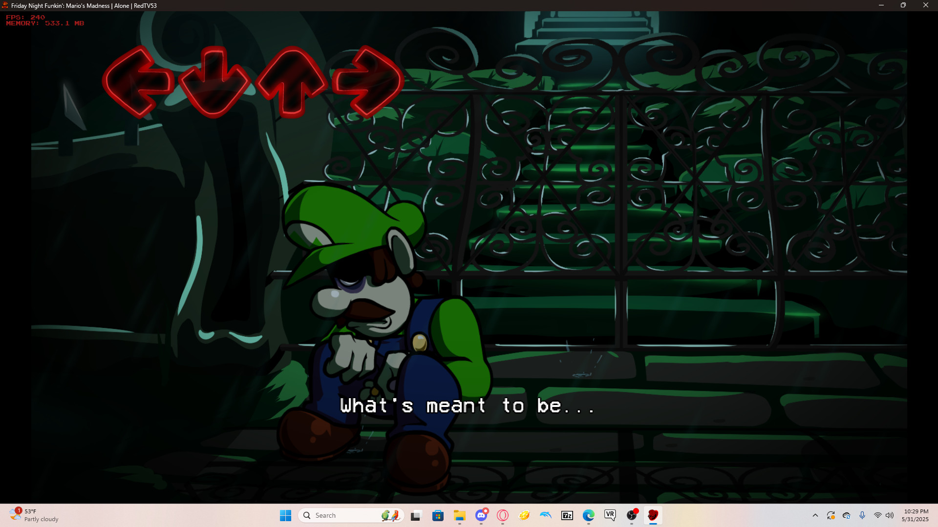 Mario's Madness Alone w/lyrics Mod for Friday Night Funkin' | FNF Mods