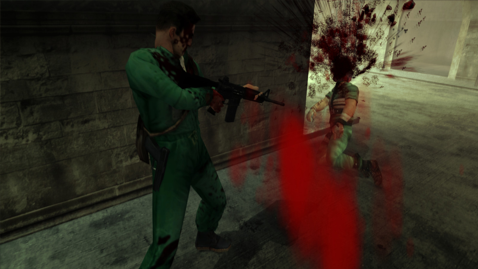 PS2 Beta Styled Blood Textures Mod for Manhunt 2 | Manhunt 2 Mods