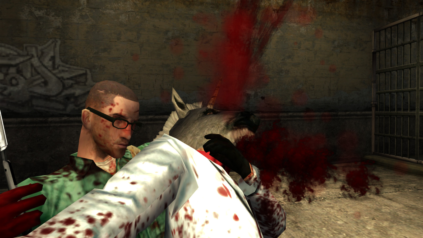 PS2 Beta Styled Blood Textures Mod for Manhunt 2 | Manhunt 2 Mods
