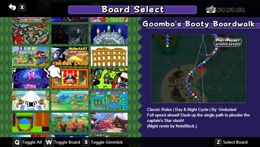 Goomba's Booty Boardwalk [Mario Party 8] Mod for Party Project | PProject Mods