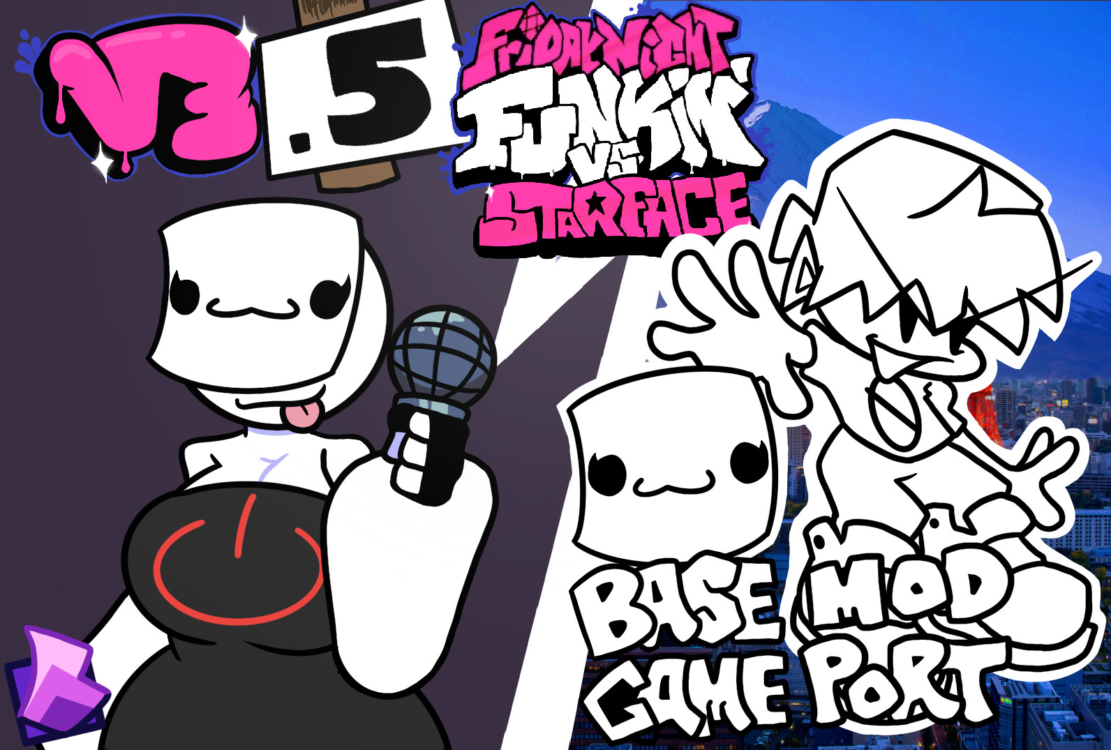 Vs StarFace (V3.5 OUT NOW + V-Slice Update) Mod for Friday Night Funkin ...