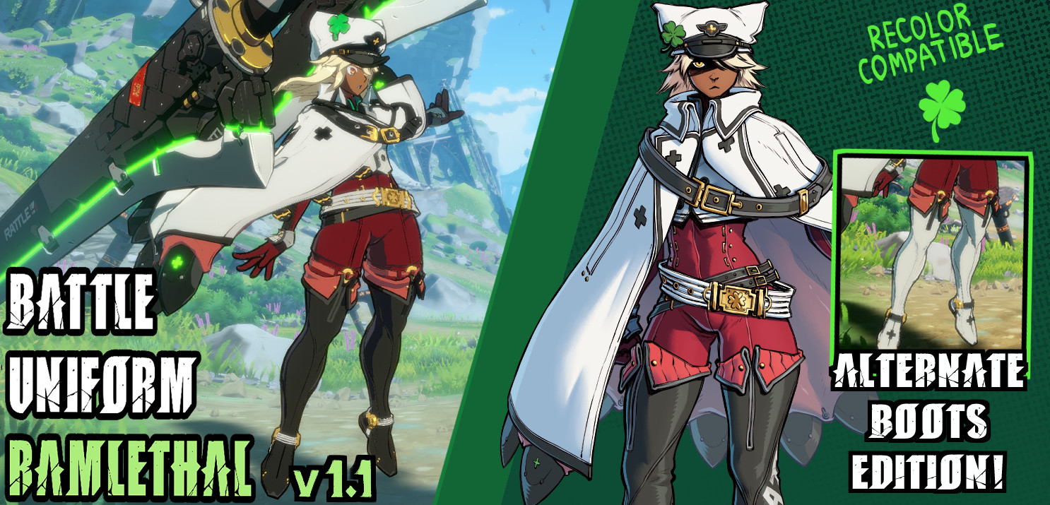 Battle Uniform Ramlethal Mod for GUILTY GEAR -STRIVE- | GGST Mods