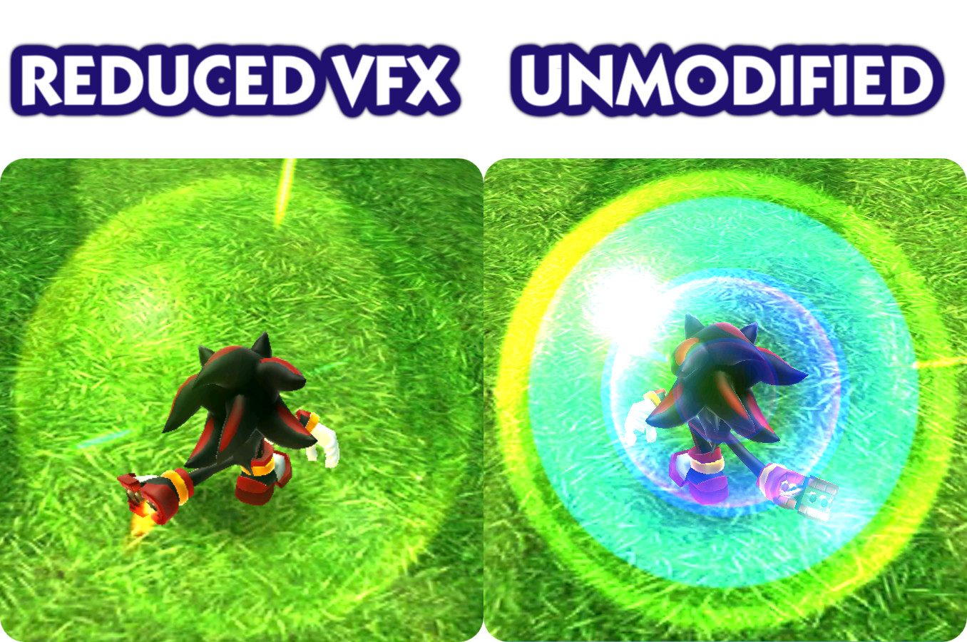 Toned Down Visual Effects for Magnet & Shield Mod for Sonic Dash | SD Mods