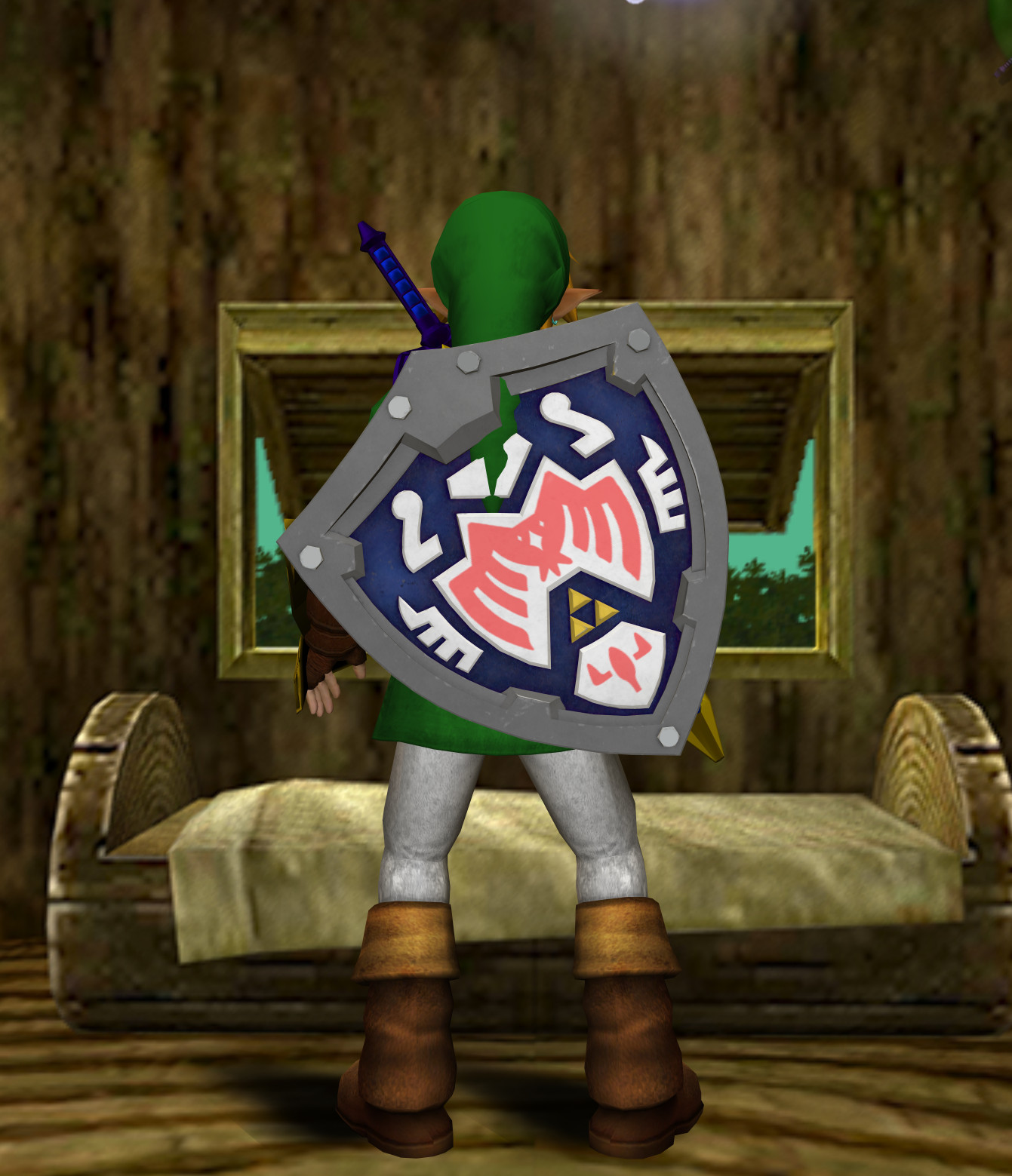 MM Hero's Shield over Hylian Shield Mod for Ship of Harkinian (Ocarina of Time PC Port) | SoH Mods