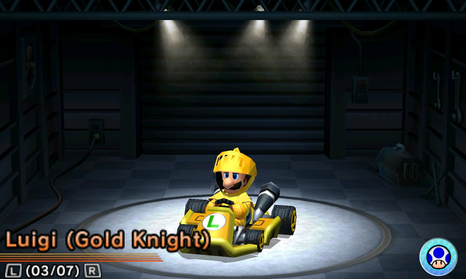 Luigi (Knight) & Luigi (Gold Knight) in MK7 Mod for Mario Kart 7 | MK7 Mods