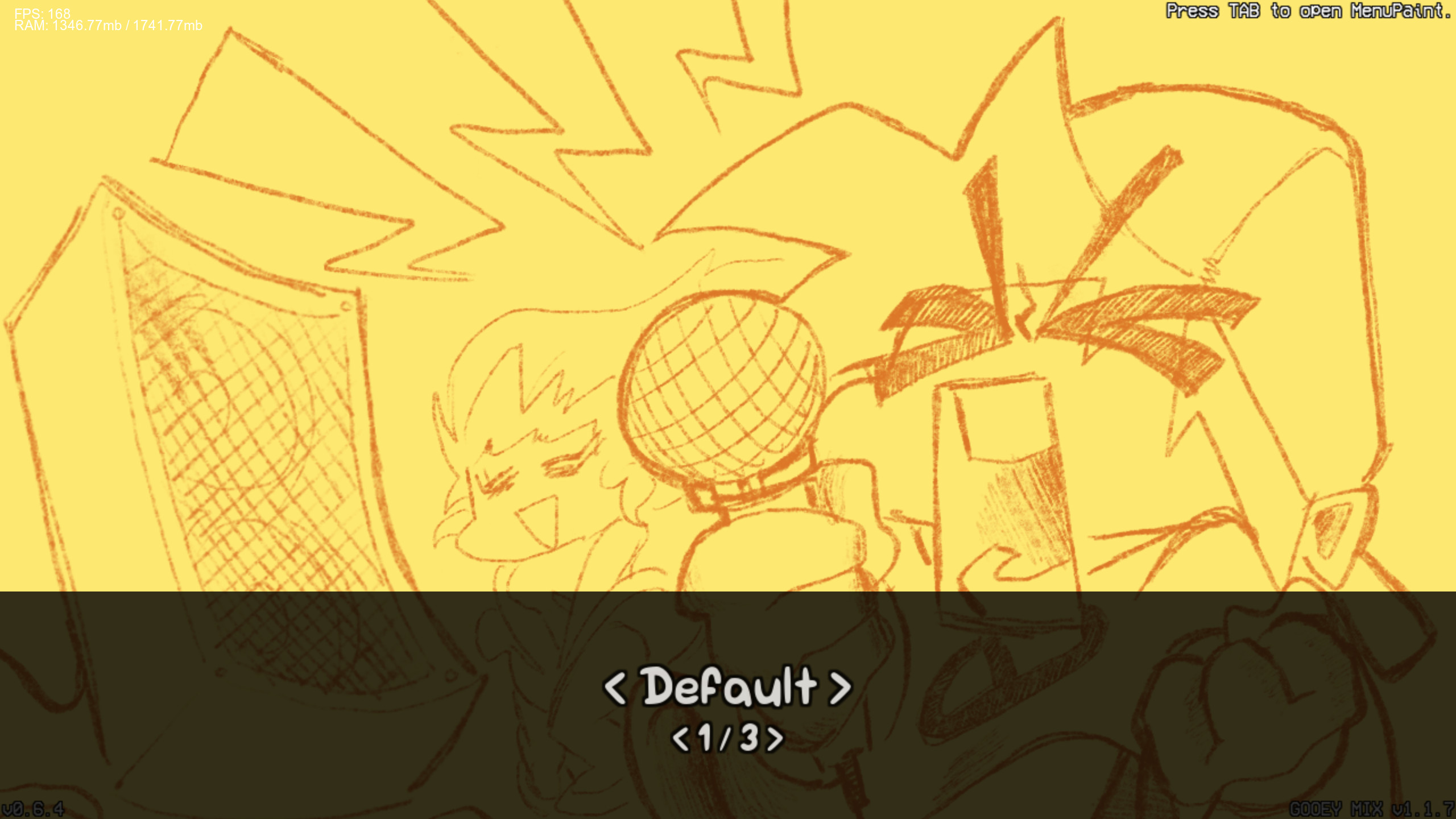 [V-Slice] MenuPaint Mod for Friday Night Funkin' | FNF Mods