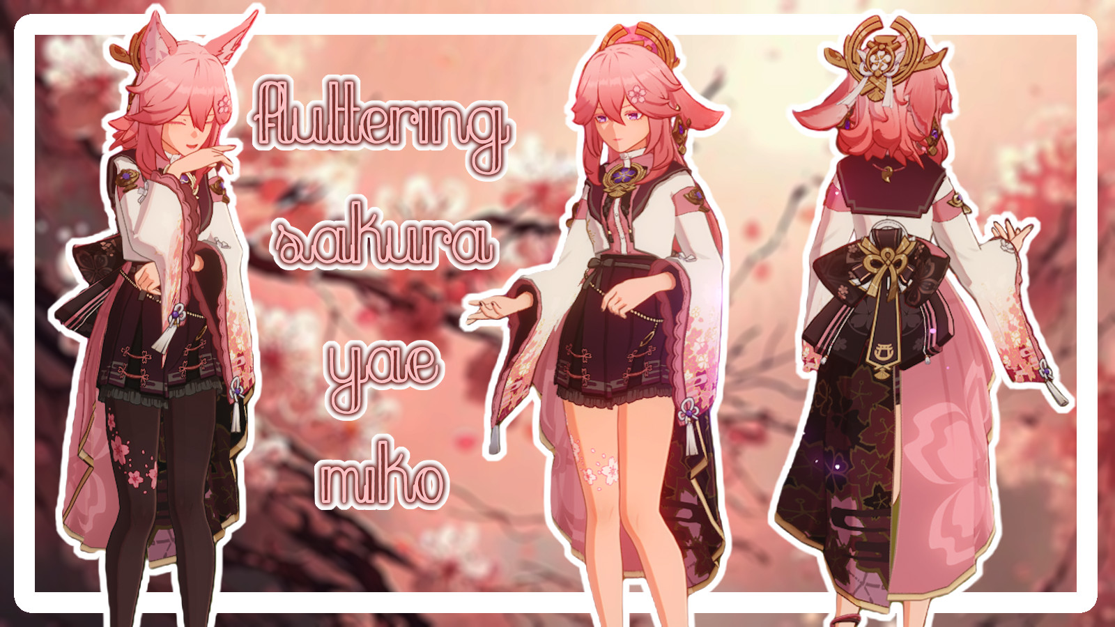 fluttering sakura yae miko Mod for Genshin Impact | GI Mods