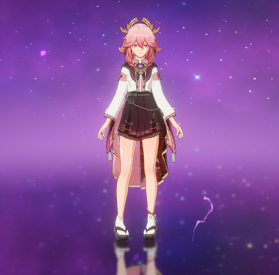 fluttering sakura yae miko Mod for Genshin Impact | GI Mods