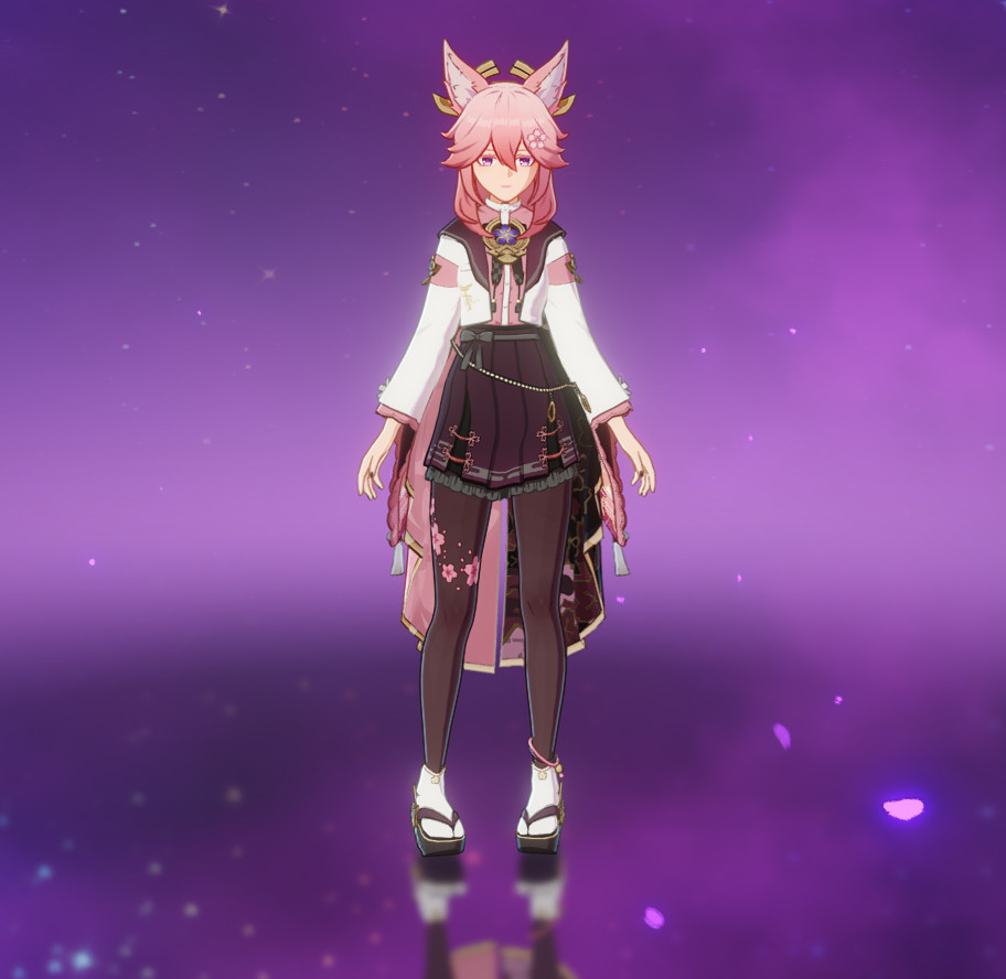 fluttering sakura yae miko Mod for Genshin Impact | GI Mods