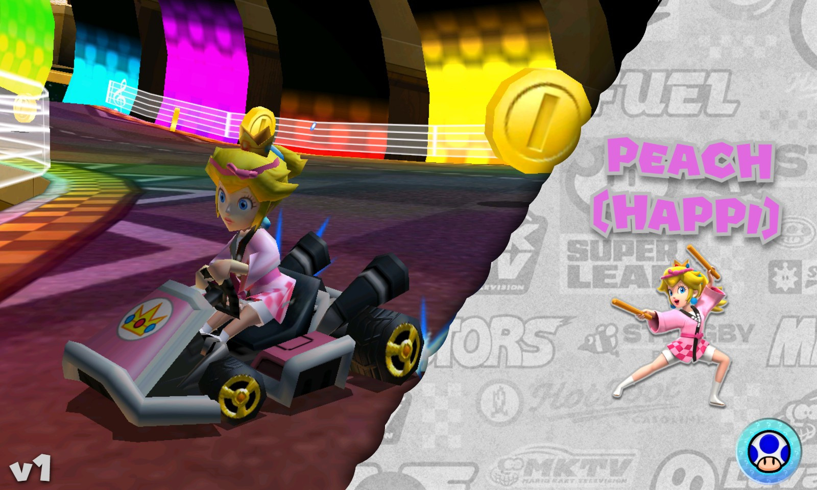 Peach (Happi) in MK7 Mod for Mario Kart 7 | MK7 Mods