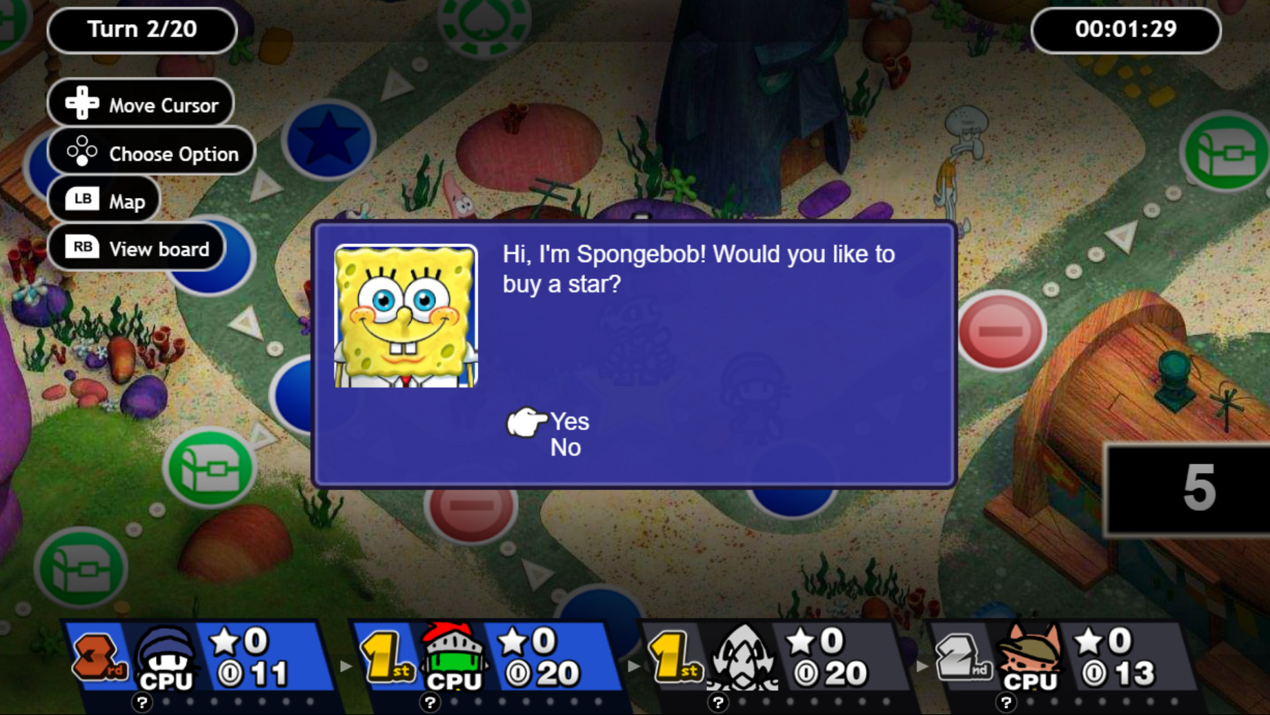 Spongebob Board (Nick Block Party) Mod for Party Project | PProject Mods