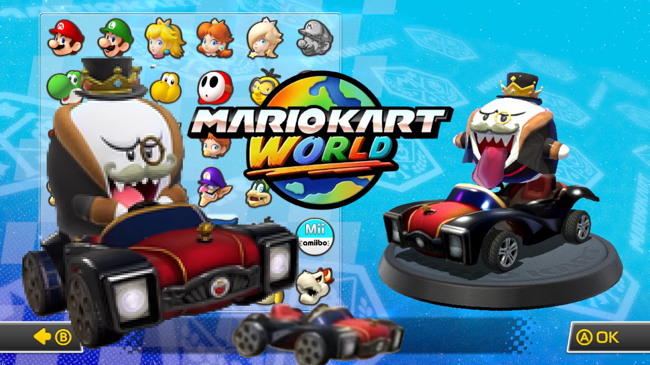 Aristocrat King boo's kart from MK World ALPHA VER Mod for Mario Kart 8 ...