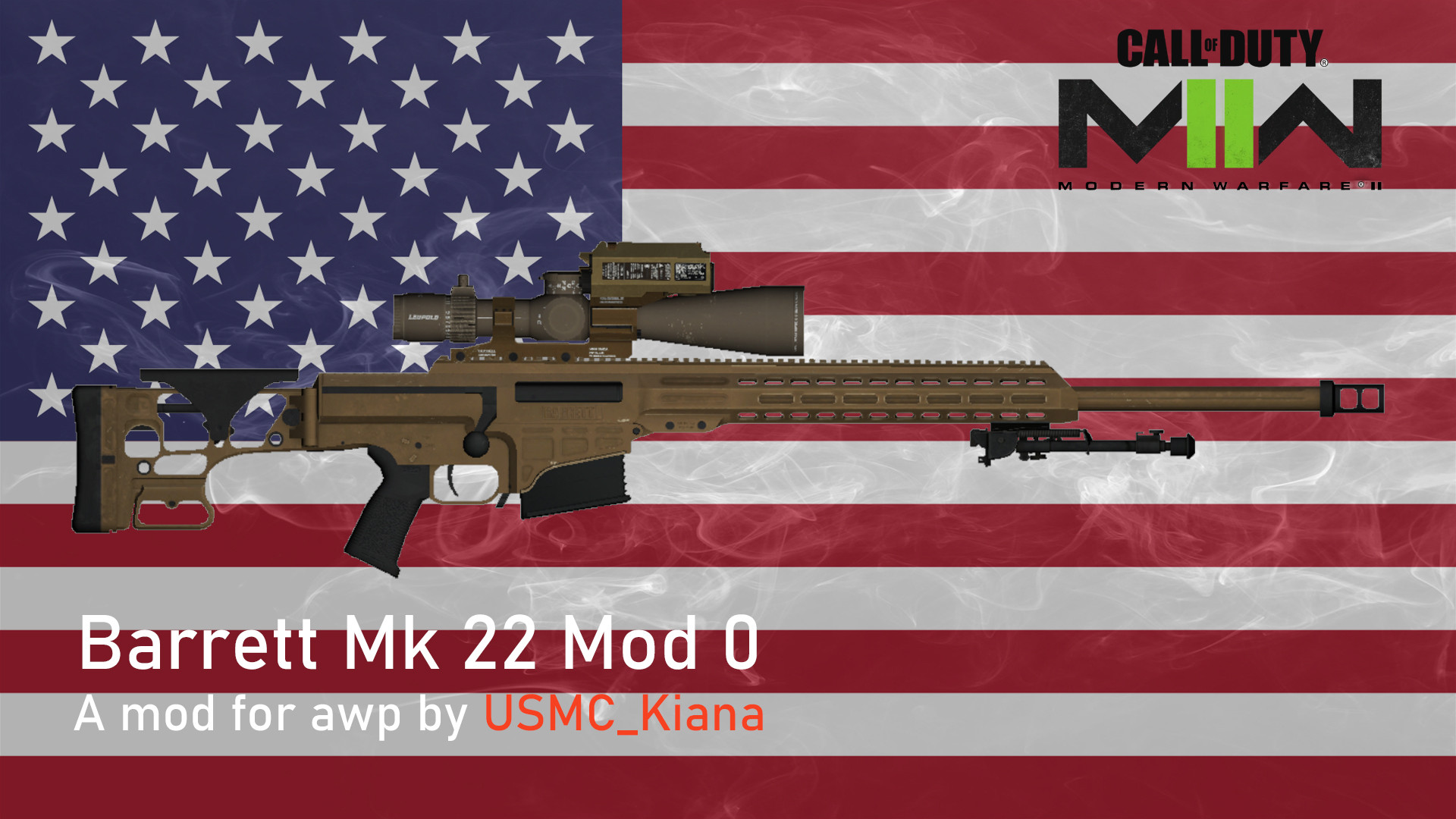 Barrett MRAD MK 22 MOD 0 ASR on MW2022 Animation Mod for Counter-Strike 1.6 | CS1.6 Mods