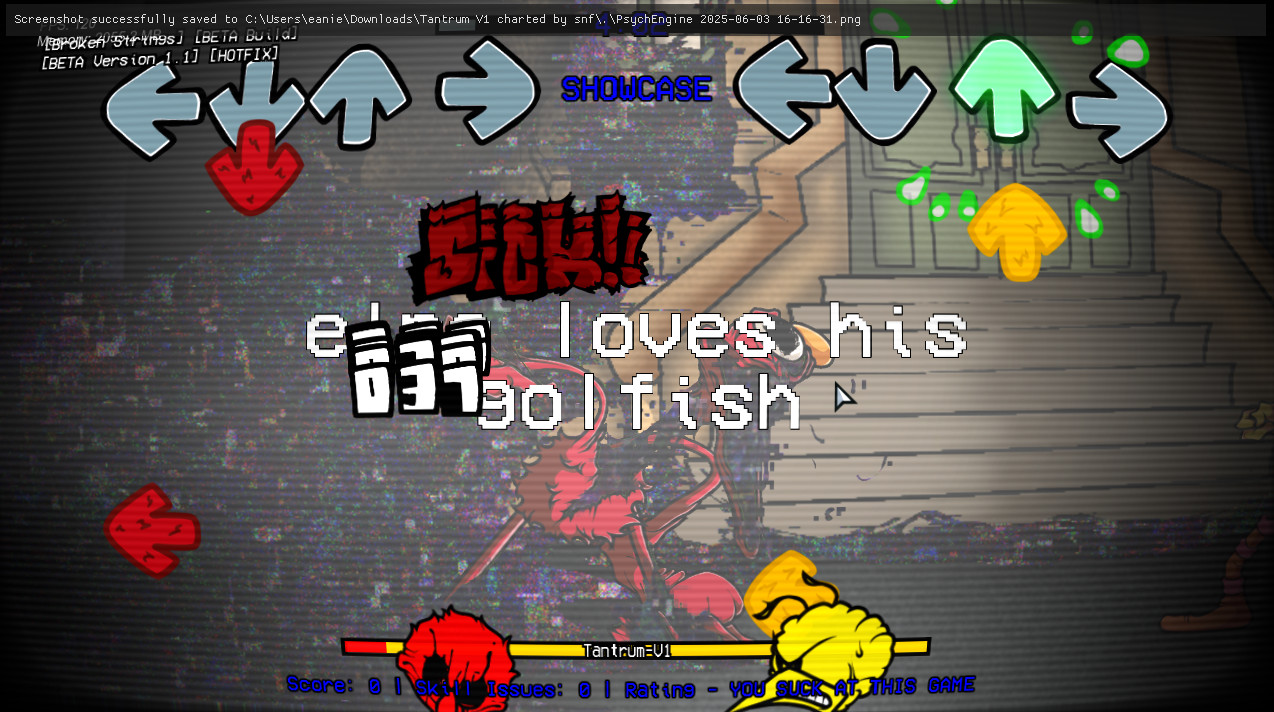 FNF Tantrum V1 Fanchart Mod for Friday Night Funkin' | FNF Mods