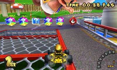 Mario Kart Double Dash!! Custom HUD (v0.2) Mod for Mario Kart 7 | MK7 Mods